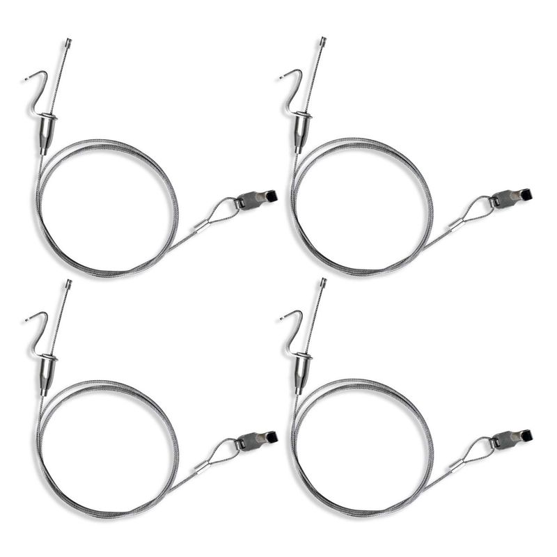 Augsion 4-Piece Set of 4 Power Mini Wire, Diameter 0.6 x 59.1 inches (1 ...