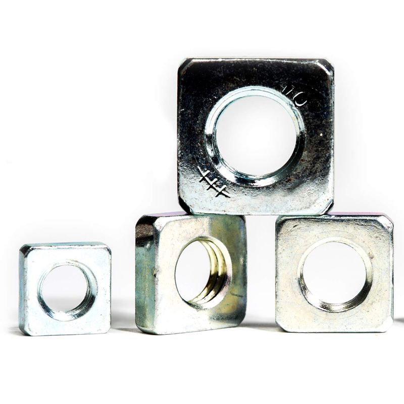 M3 (3mm Ø) Square Thin Nuts Zinc Plated Steel (Pack of 50) - Online ...