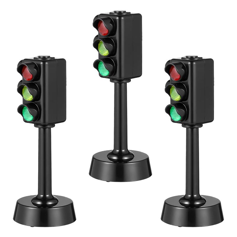 Kisangel Traffic Light 3pcs Simulation Traffic Traffic Toy Signs Kids ...