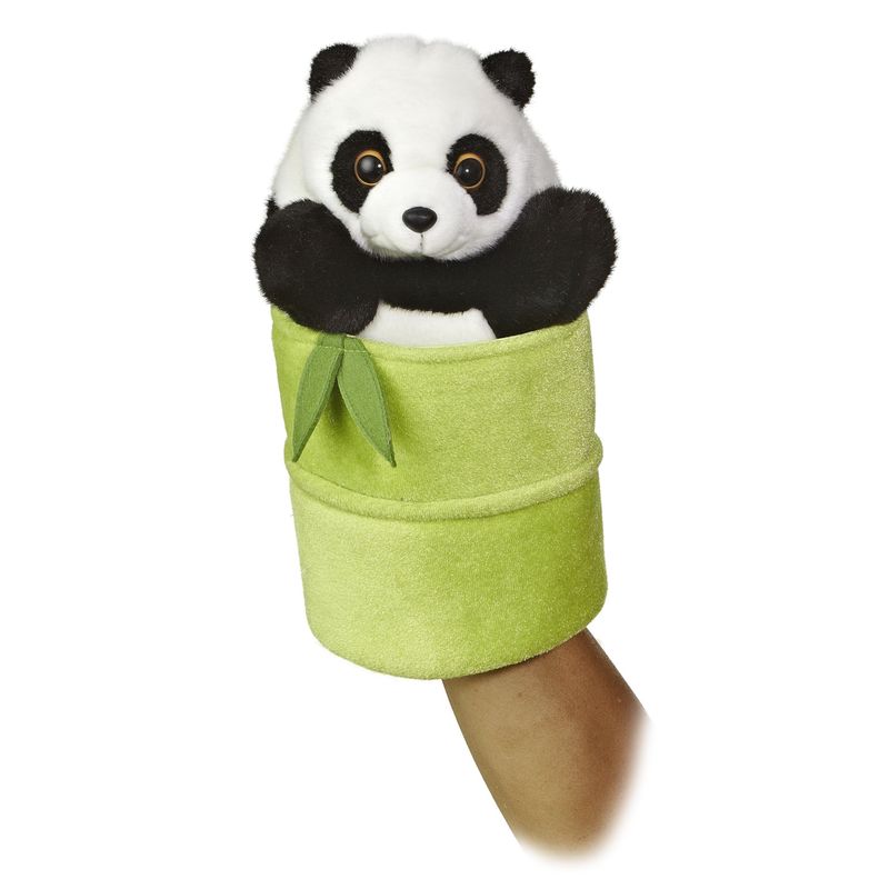 Aurora® Interactive Hand Puppet Panda Pop Up Puppet Stuffed Animal ...
