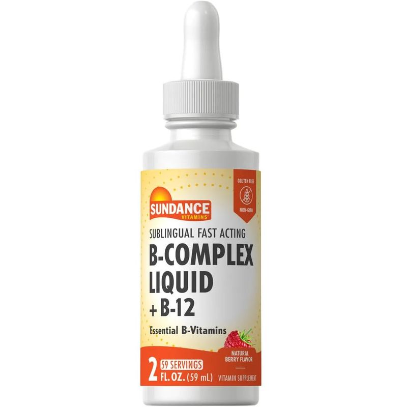 Vitamin B Complex Liquid | with B-12 | Berry Flavor | Essential ...