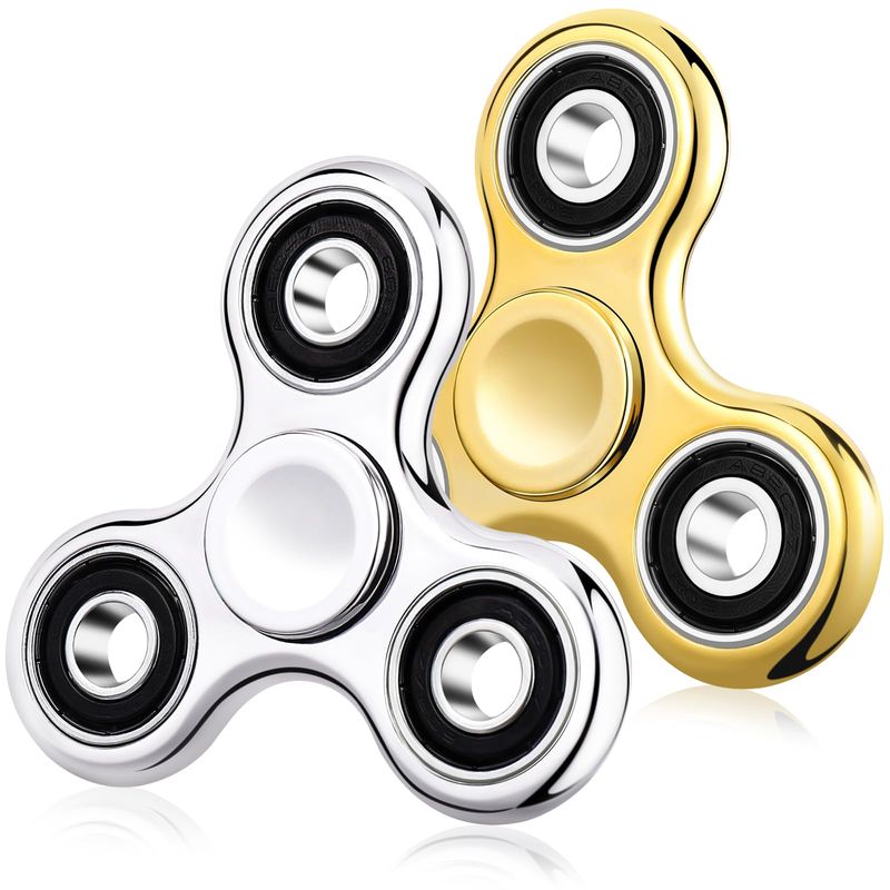 Fidget Spinner 2 Pack, Stress Angst Relief Sensory Fidget Spielzeug für Kinder Erwachsene, Coole ...