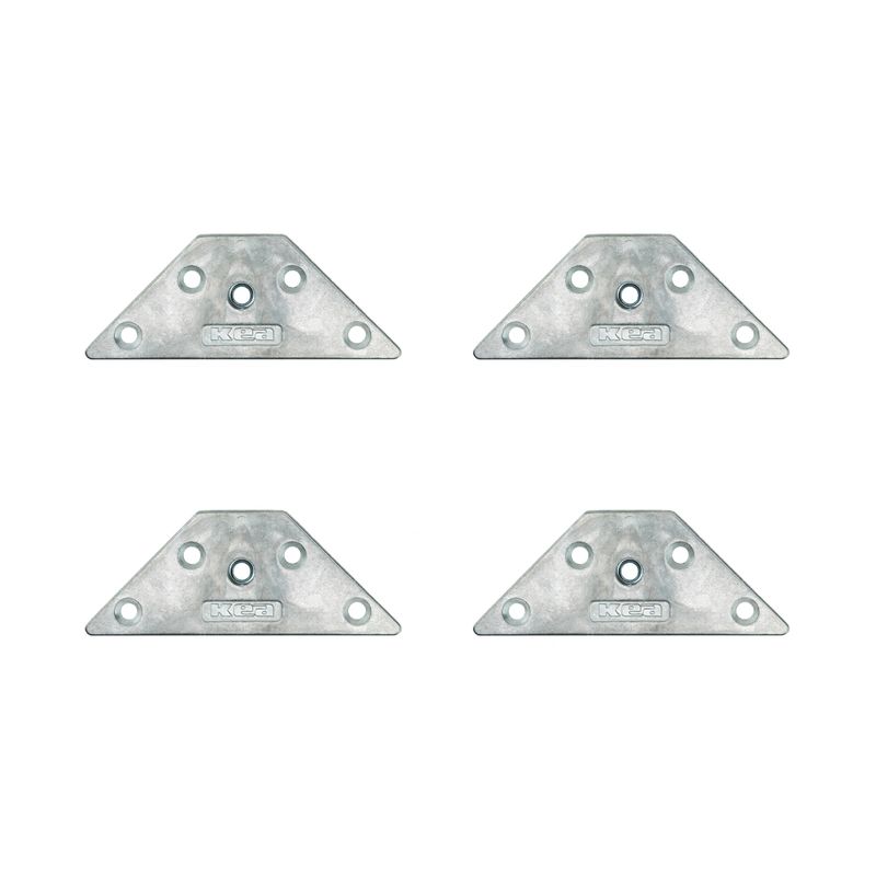 M8 8mm Triangular Heavy Duty Table Leg Feet Mounting Fixing Furniture ...