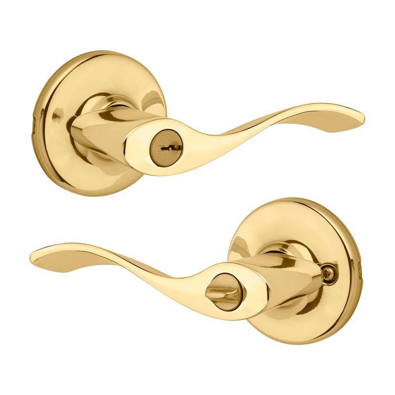 Kwikset Balboa Entry Door Handle with Lock and Key, Secure Keyed ...