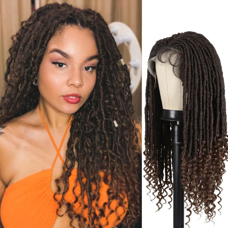 Quick Wig Lace Front Wigs Long Dreadlock Wig for Black Women Double ...