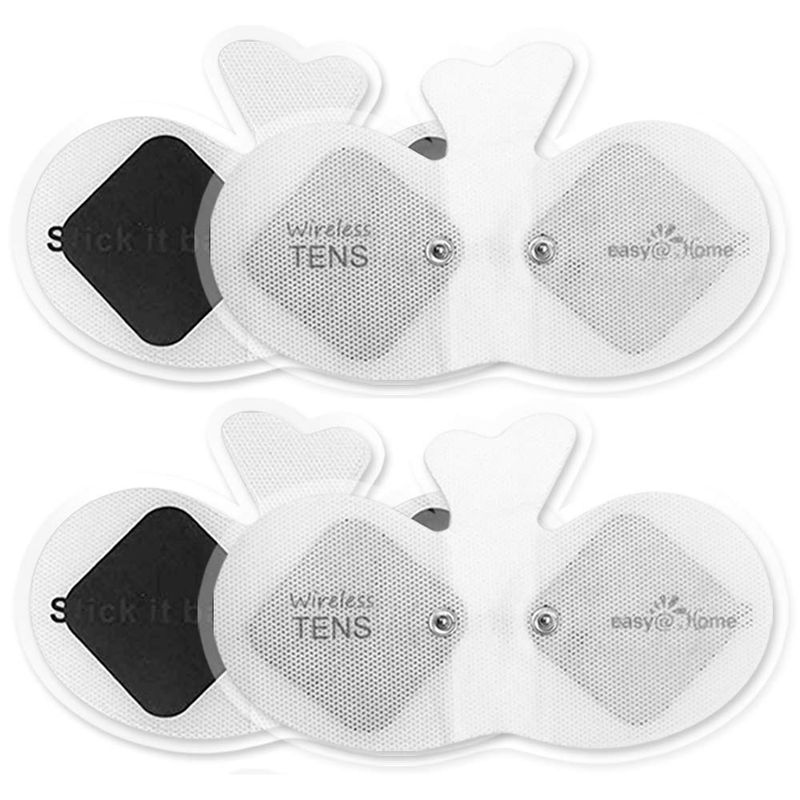 Easy@Home Wireless Tens Unit Self Stick Carbon Electrode Pads, 4 Pack 6 ...