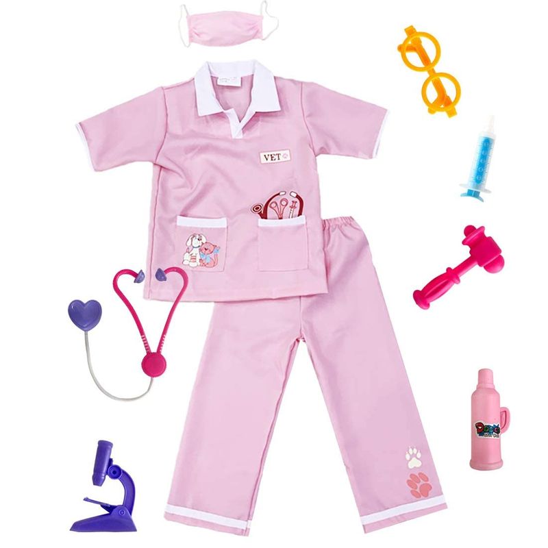 lontakids Kids Animal Doctor Role Play Costume Veterinarian Pretend ...