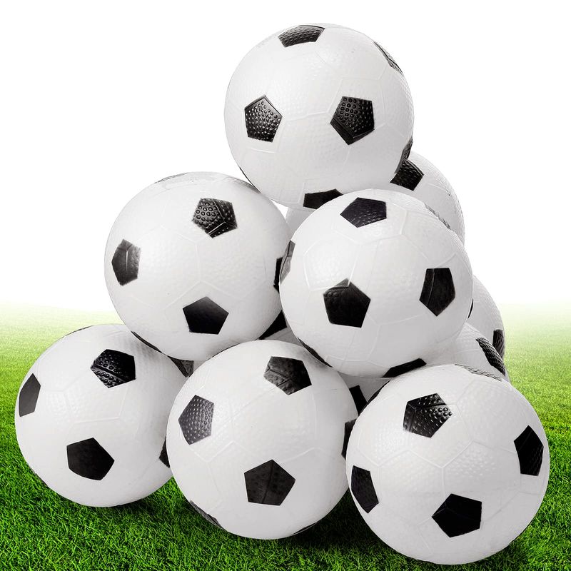 Civaner 20 Pieces Mini Soccer Ball Bulk 4 Inches Inflatable Soccer ...