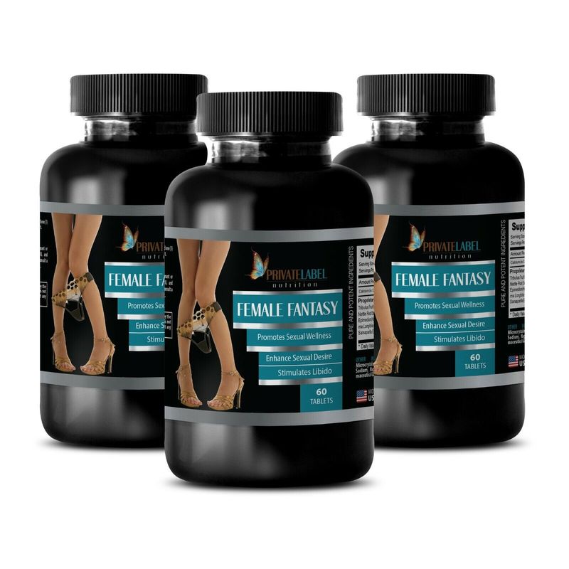 Herbal Supplement - FEMALE FANTASY COMPLEX - Arousal Pills 3 Bottle 180 ...