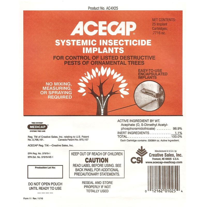 Acecap 25-Pack Systemic Insecticide Tree Implants for Control of Tree ...