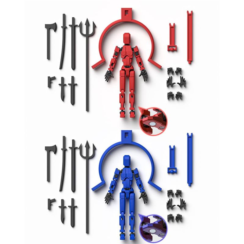 (Pre-Assembled) Dummy13 Magnetic Action Figure Set, T13 Action Figure ...