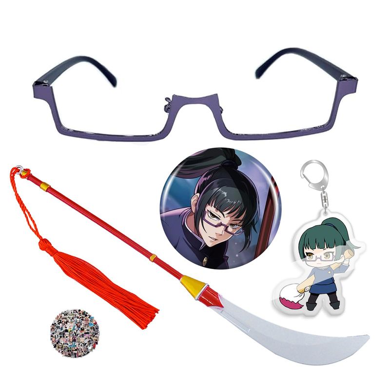 TFYU Zenin Maki Glasses Jujutsu Kais. Keychain Anime Toji Fushiguro ...