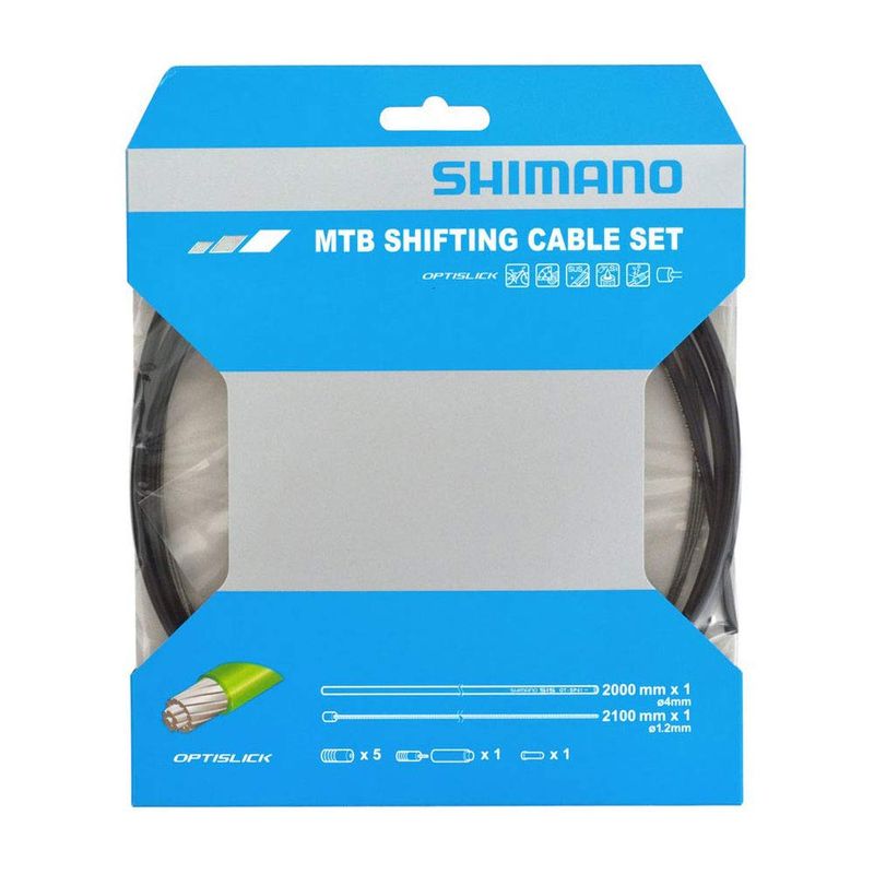 Shimano Y60198092 Repair Parts Shift Cable Set, Optics Lick MTB, Black ...