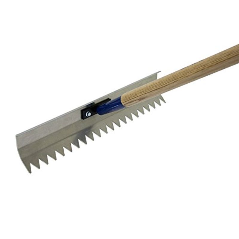 Kraft Tool CC977 Aluminium Head Concrete Rake 20" x 5" - Supplied with ...