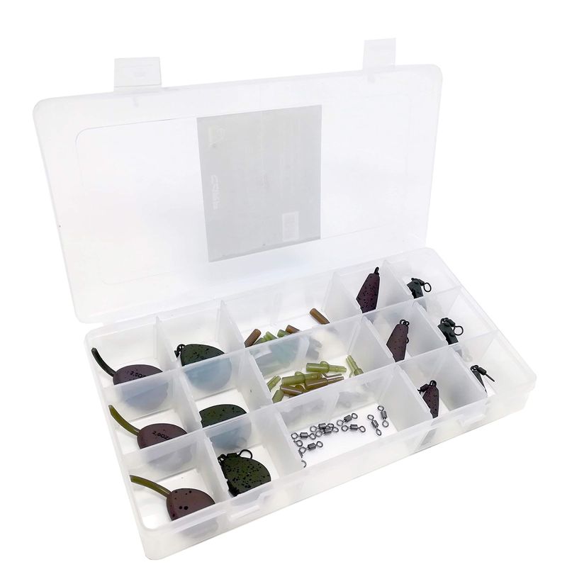 Carp On - Tackle Box Set of 12 Quality Soft Touch Camo Carp Weights ...