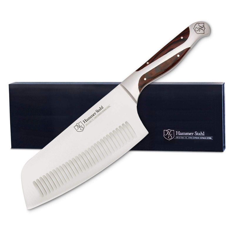 Hammer Stahl 7-Inch Meat Cleaver | Professional Quality Kitchen Cleaver ...