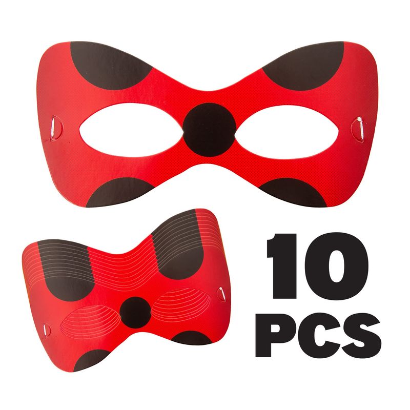 Miraculous Ladybug Mask Set for Dress Up, Pretend Play, Birthday ...