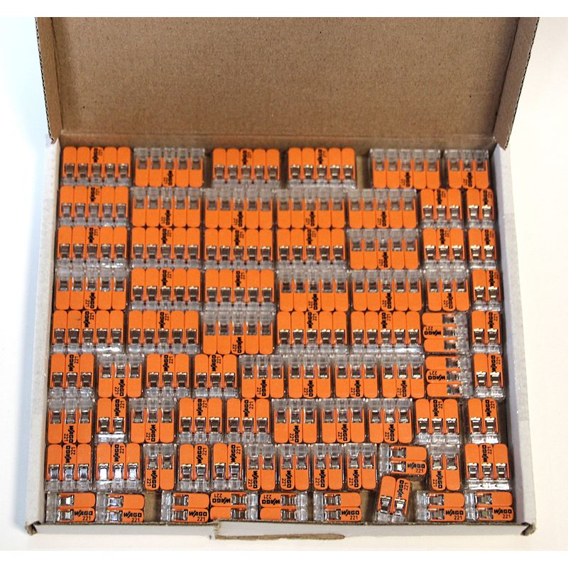 Wago 221 clip set, 25 x 221-412, 221-413 221-415 cable connector in ...