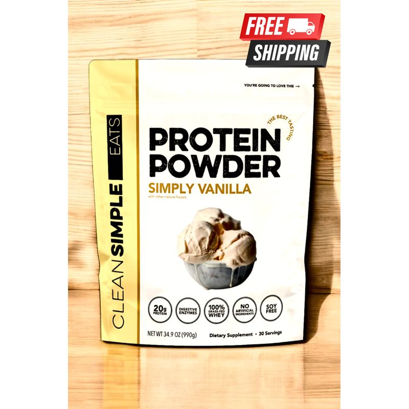 Original Clean Simple Eats Vanilla Whey Protein Powder 20g Protein 30 ...