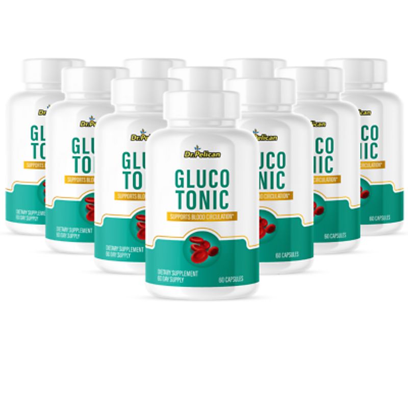 Gluco Tonic- Blood Support- 10 Bottles- 600 Capsules - Online ...