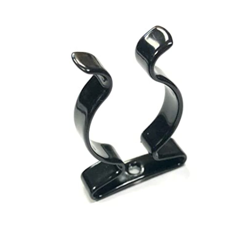 ONESTOPDIY 3 x Terry Tool Clips Black Plastic Coated Spring Steel Grips ...