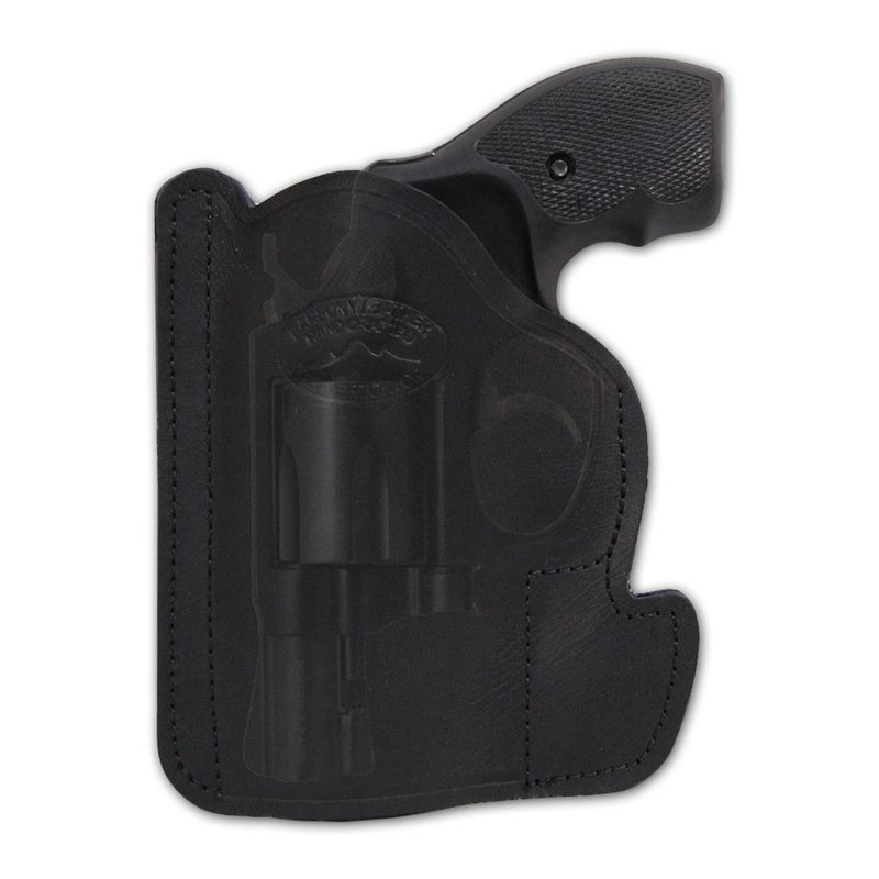 Barsony Black Leather Gun Concealment Pocket Holster for Taurus 605 650 ...