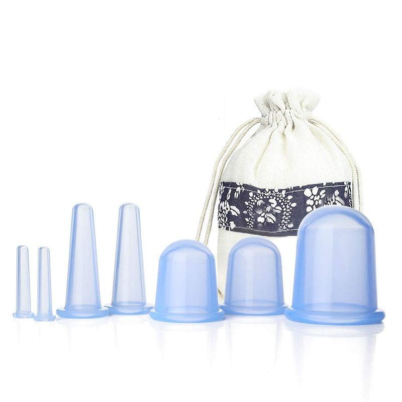 Facial Cupping Set Silicone Face Cupping Massage Therapy Sets 7Pcs ...