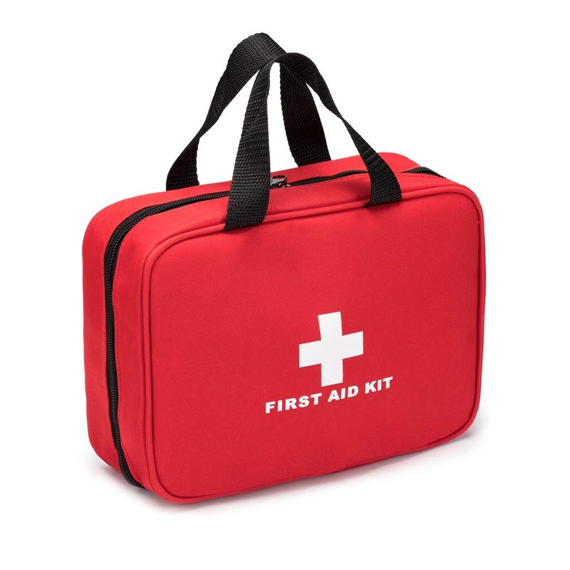 Jipemtra First Aid Bag, Small First Aid Bag Red Small Portable Medicine ...