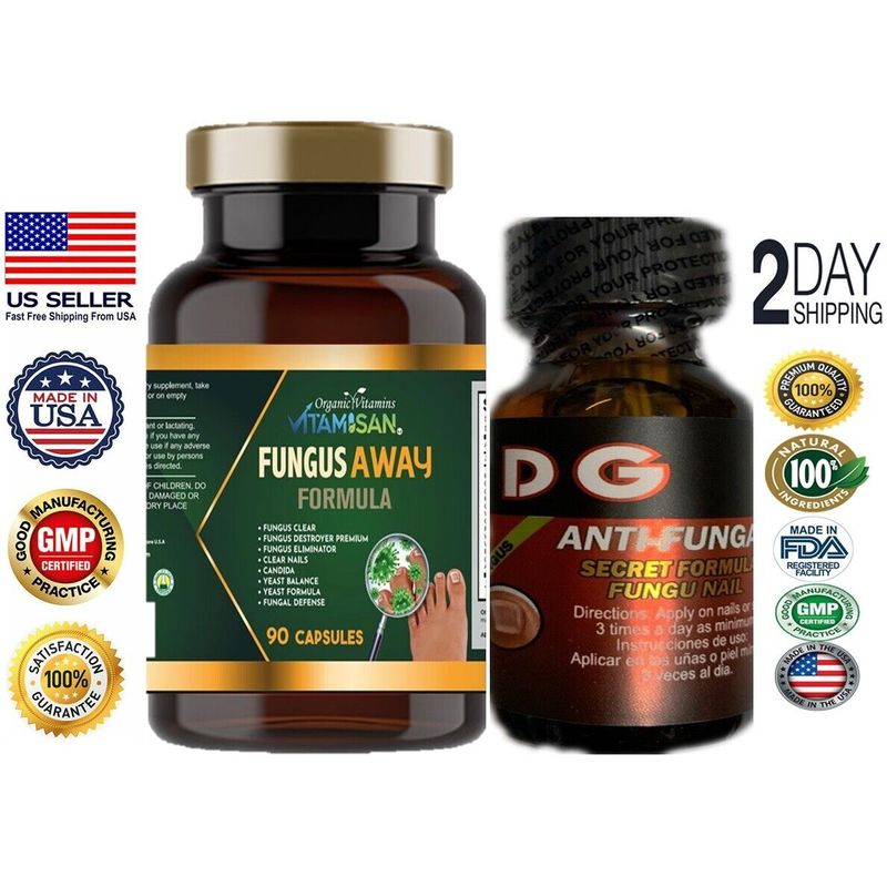 Fungus away Clear Topical Formula Anti-Fungal Solution w/ Essential ...