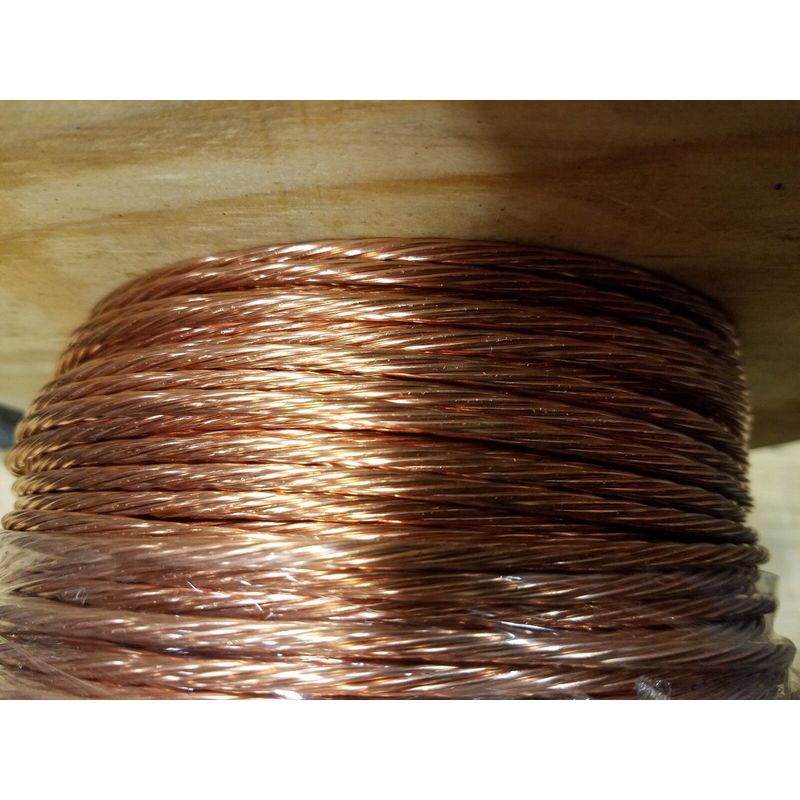 GROUND WIRE STRANDED BARE COPPER 6 AWG 100' FEET GROUNDING POOL SPA ...