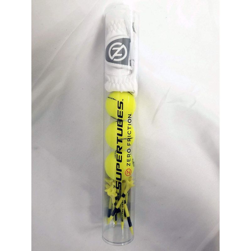 Zero Friction SuperTube (Ladies, Neon Yellow, 1 Glove, 3 Balls, 10 Tees ...