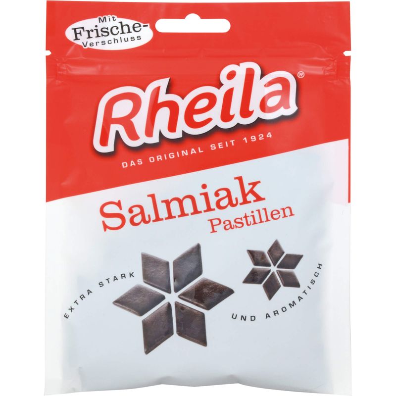 Rheila Salmiak Pastillen mit 7,6 % Salmiaksalz, 90 g Bonbons - Online ...