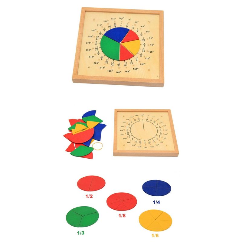 Gudong Baby Early Education Circular Fraction Division Math Teaching ...