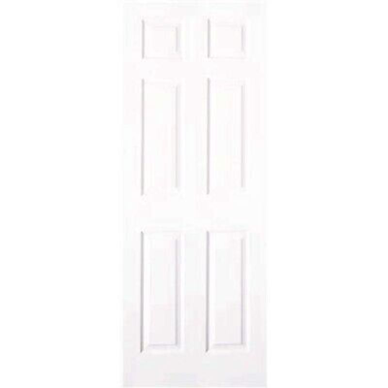 Masonite Textured 6-Panel Primed White Hollow Core Composite Interior ...
