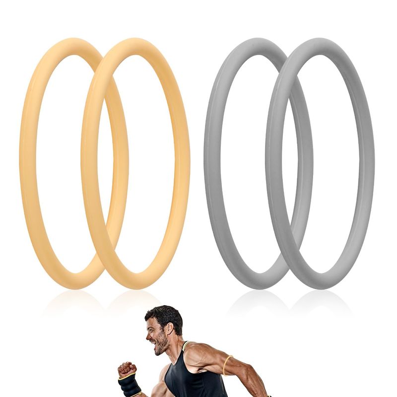 lasuroa 4pcs Patellar Tendon Support Strap, Silicone Patellar Knee Band ...