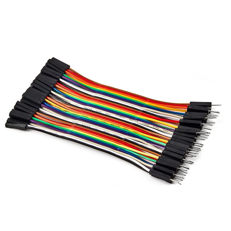 Chanzon 1 x Pack of 40 10 cm Male-Female Jumper Wire Cable Line ...