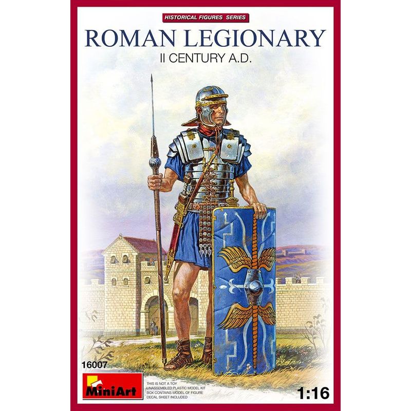 Miniart 1:16 Scale Roman Legionary II century A.D. Plastic Model Kit ...