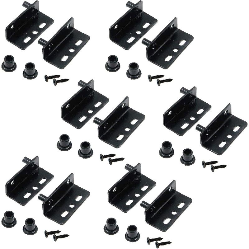 12 Sets Pivot Hinges with Bushing Concealed Shaft Cabinet Door Pivot ...