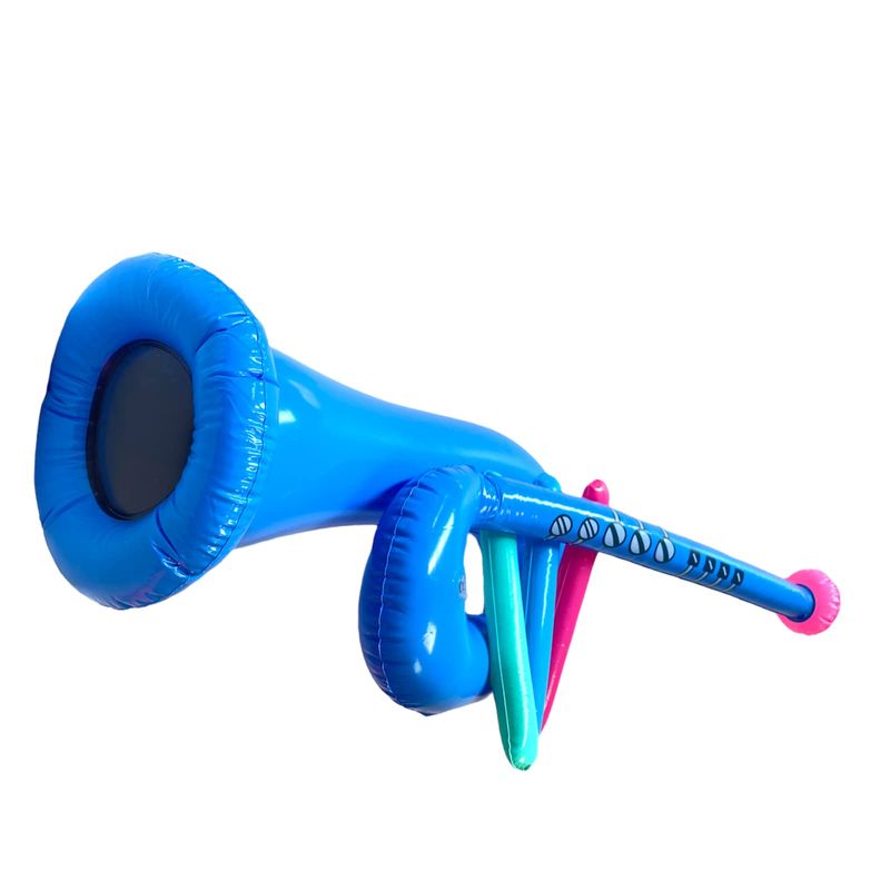 TRTO 1Pcs Blue Trumpet Inflatable Toy Music Trumpet Cornet Photobooth ...