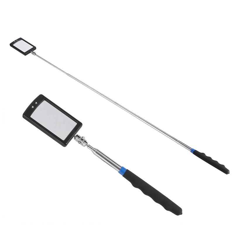 Inspection Mirror with Light, 360 Degree Swivel Telescoping LED Lighted ...