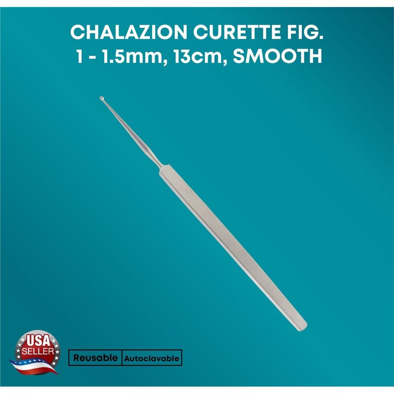 Herba Chalazion Curette 1.5mm # -1 Premium Stainless Steel Ophthalmic ...