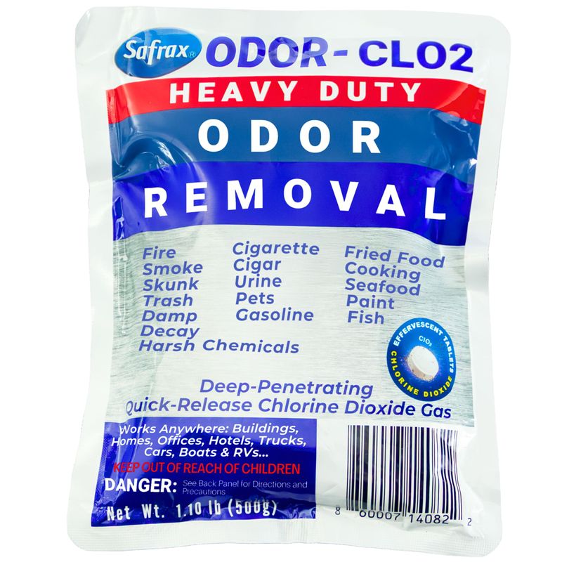 SAFRAX ODOR-CLO2 Chlorine Dioxide Odor Removal - Tablets, Unscented ...
