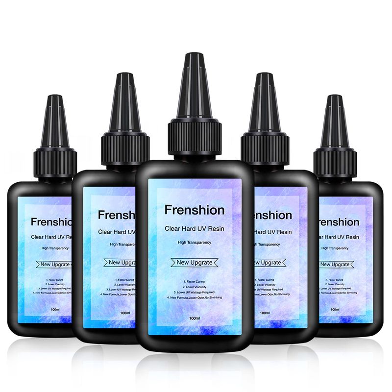 UV Resin-500g Upgrade 1 Minute Quick Cure! Hard Type Crystal Clear Epoxy Resin, UV Glue ...