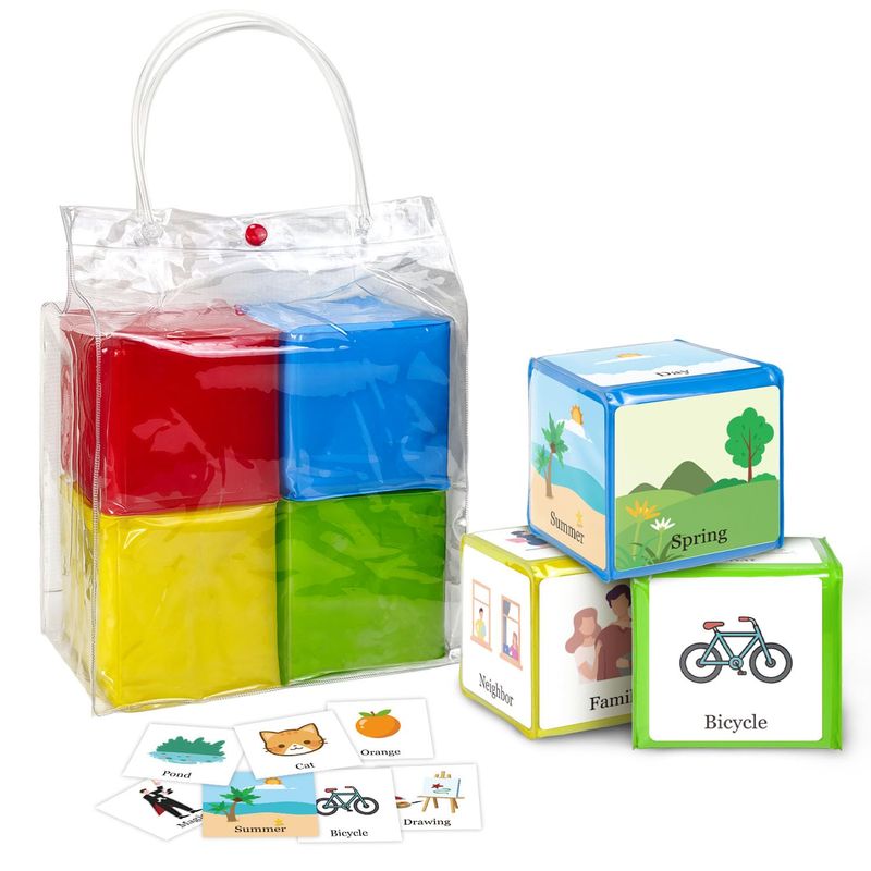 Pocket Story Dice for Kids Playing Game Dice Cubes for Classroom ...