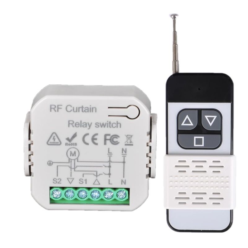 Yueyang Roller Shutter Switch with RF Remote Control, Wireless Roller ...