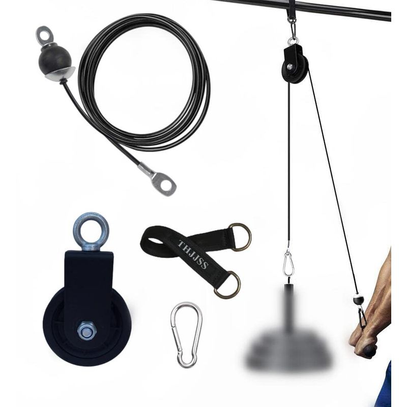 THJJSS Cable Pulley,Weight Cable Pulley System Gym Pulley Wheel,360 ...