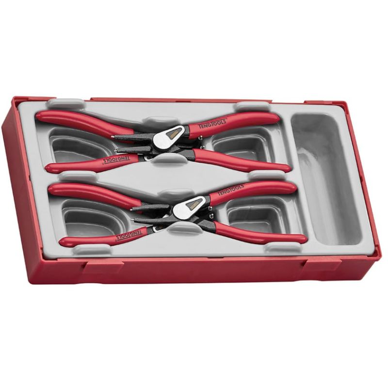 Teng Tools 4 Piece 5 Inch Pro Snap Ring Circlip Inner/Outer/Straight ...