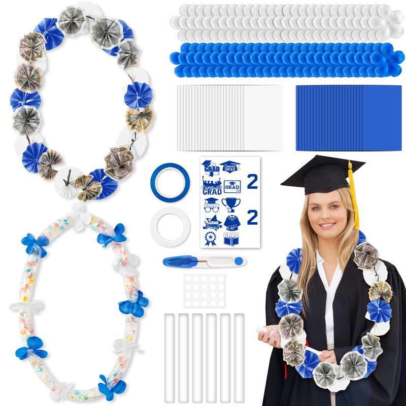 WATINC Graduation Candy Lei Making Kit, 207Pcs 2025 Money Lei with ...