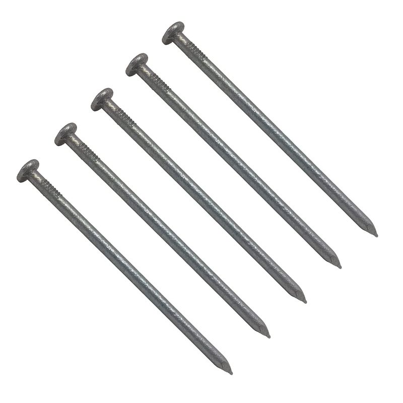 TERF® 100mm X 4.50mm Galvanised Round Wire Nails 100mm (4 inch) X 4.50mm Round Nail For Soft and ...