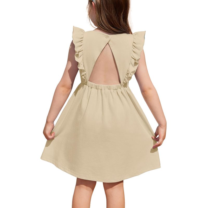 Arshiner Toddler Girls Dresses Girls 5t Dresses Ruffle Sleeve Dress for ...